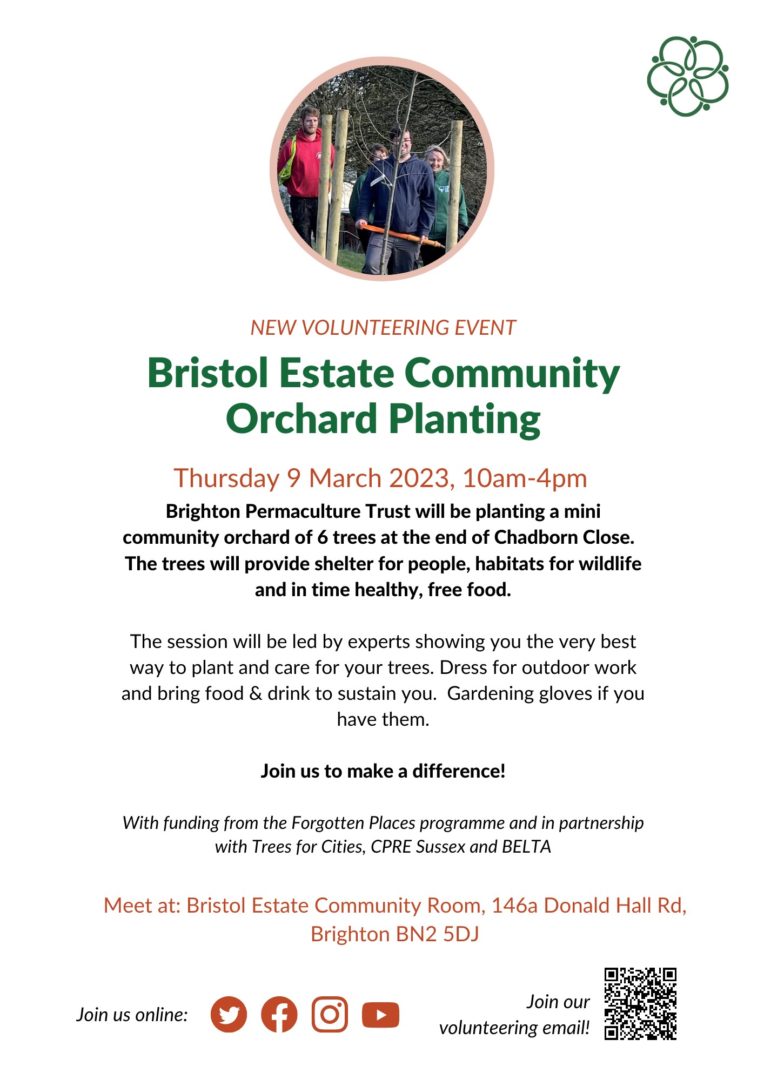 Come and help to plant community orchard, Bristol Estate, Brighton, 9 March - CPRE Sussex